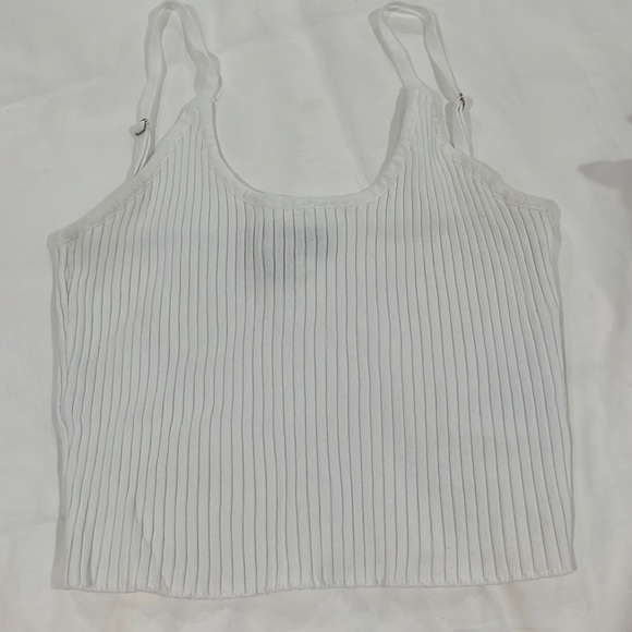 Hera Collection | Tops | White Ribbed Tank | Poshmark
